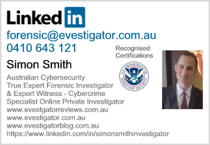 The eVestigator® - aka Simon Smith's - Australia's most elite Cyber ...